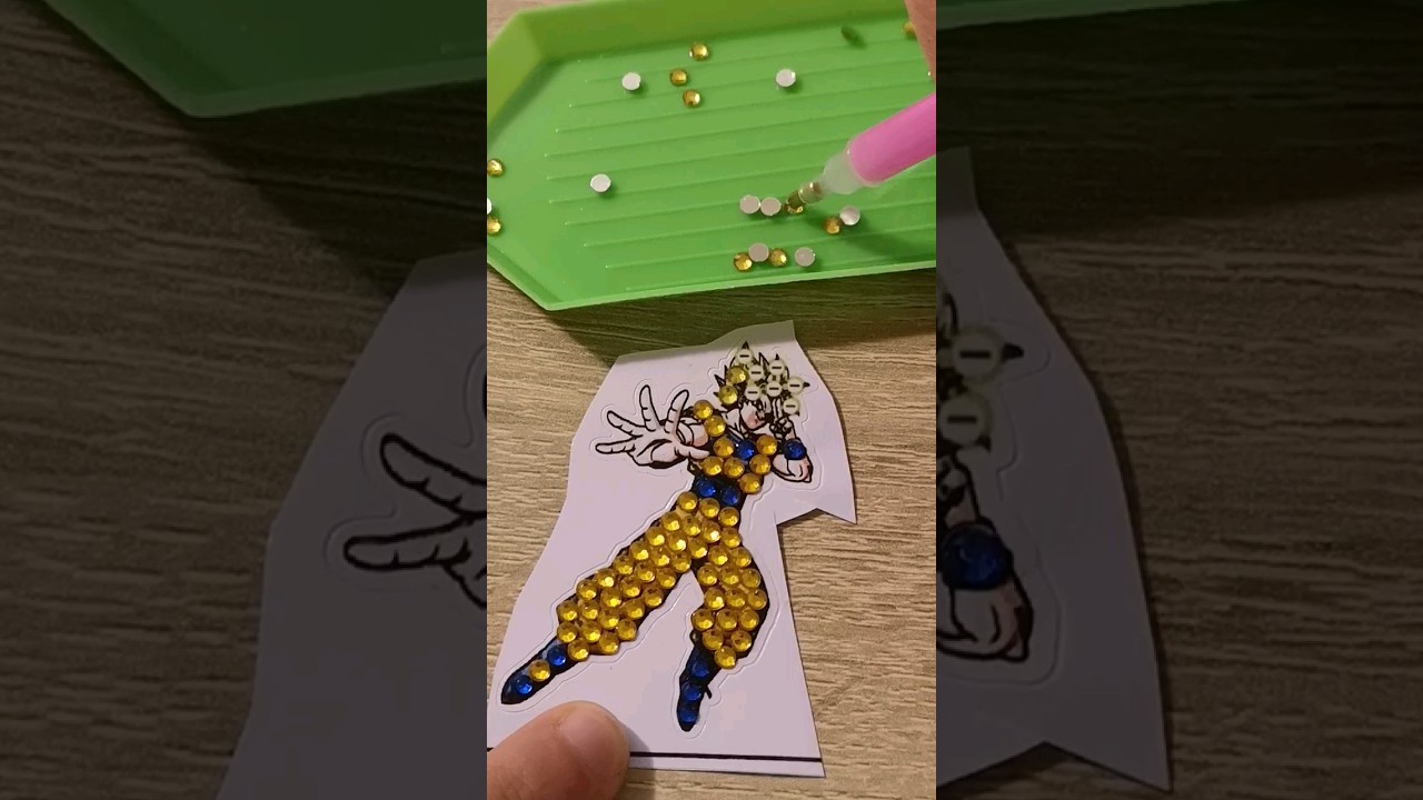 Dragon Ball Sticker Pt. 2 Son Goku Super Saiyajin - Diamond Painting #diamondpainting #dragonball