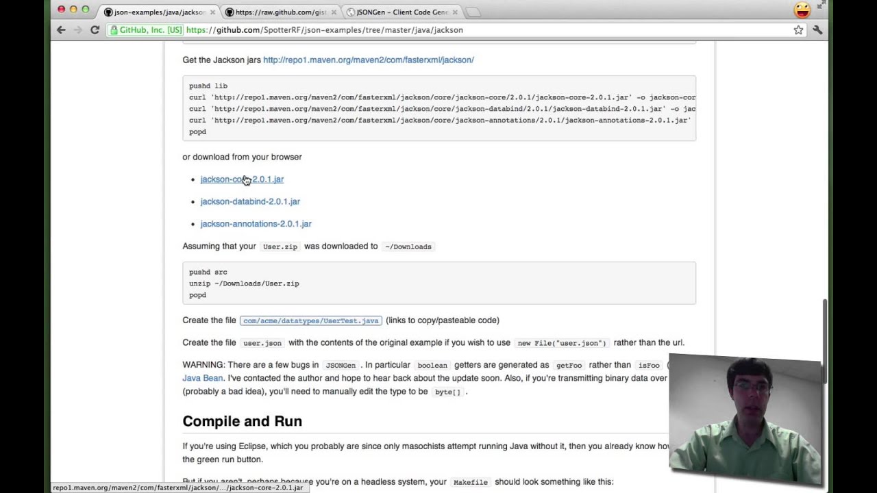 How to Parse JSON with Java (using Jackson and JSONGen)