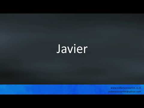 How to pronounce "Javier". (Spanish)