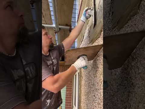 Rendering a wall #Shorts #Rendering #Plastering