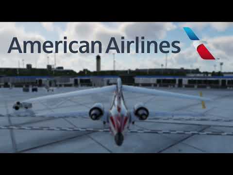 American Eagle (American Airlines) CRJ900 Regional Jet - Automated Safety Demonstration Audio