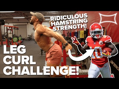 Bodybuilder Nsima Inyang Broke Tyreek Hill's Nordic Leg Curl Max
