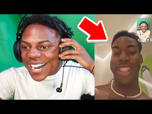 IShowSpeed FaceTime's Man United's Anthony Elanga