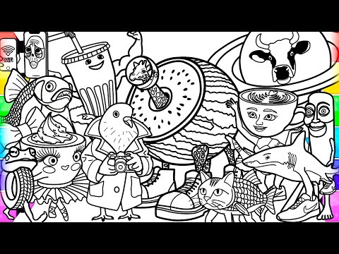 ITALIAN BRAINROT Animals New Big Coloring Pages / How to Color All Top Popular Brainrot Memes