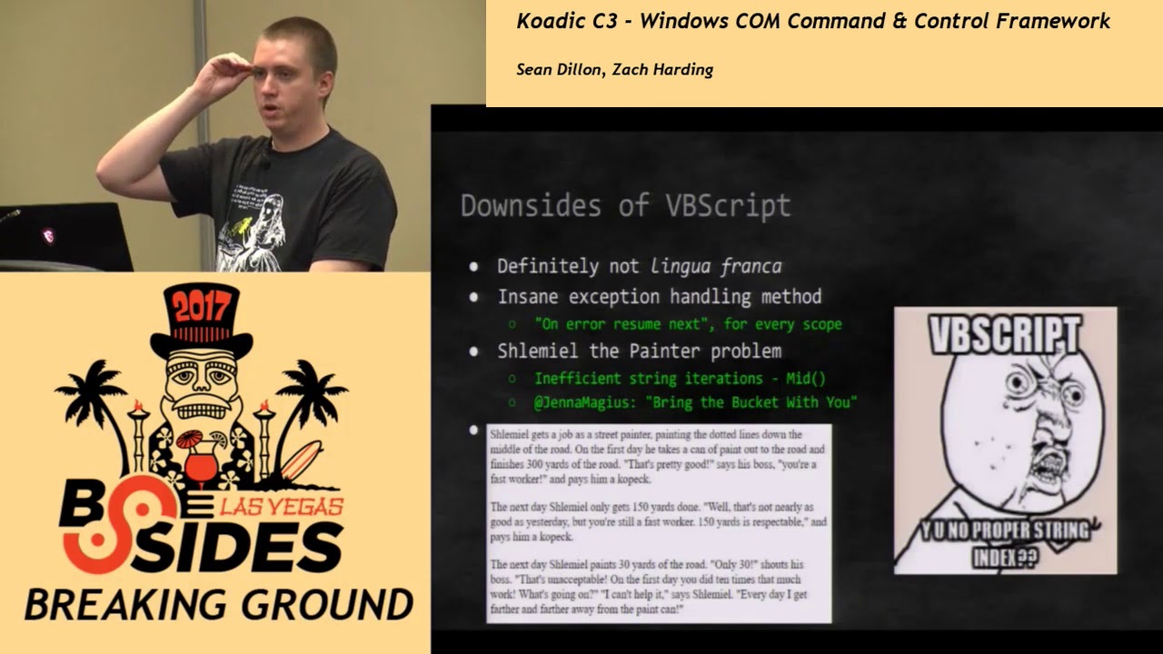 BG - Koadic C3 - Windows COM Command & Control Framework - Sean Dillon & Zach Harding