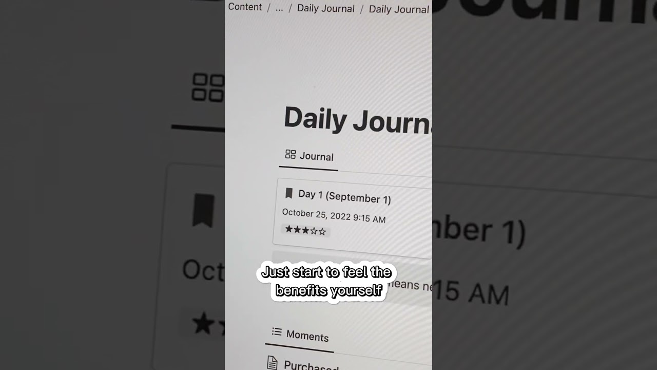 Get Notion Daily Journal for FREE #freetemplate #notion #notiontemplate