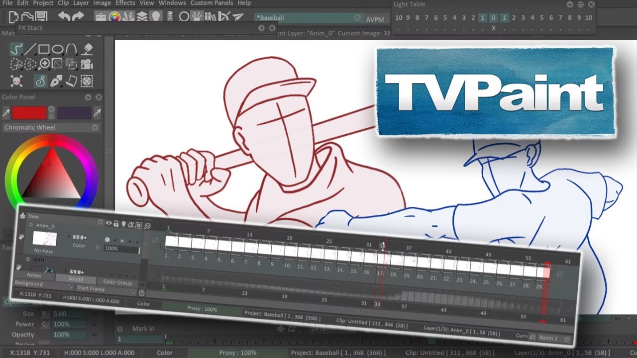 2D Baseball Animation Process (Timelapse)