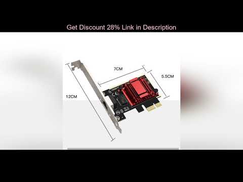 ❄️ PCIE Card 2.5Gbps Gigabit Network Card 10/100/1000Mbps RTL8125B RJ45 Ethernet Network Card PCI-E