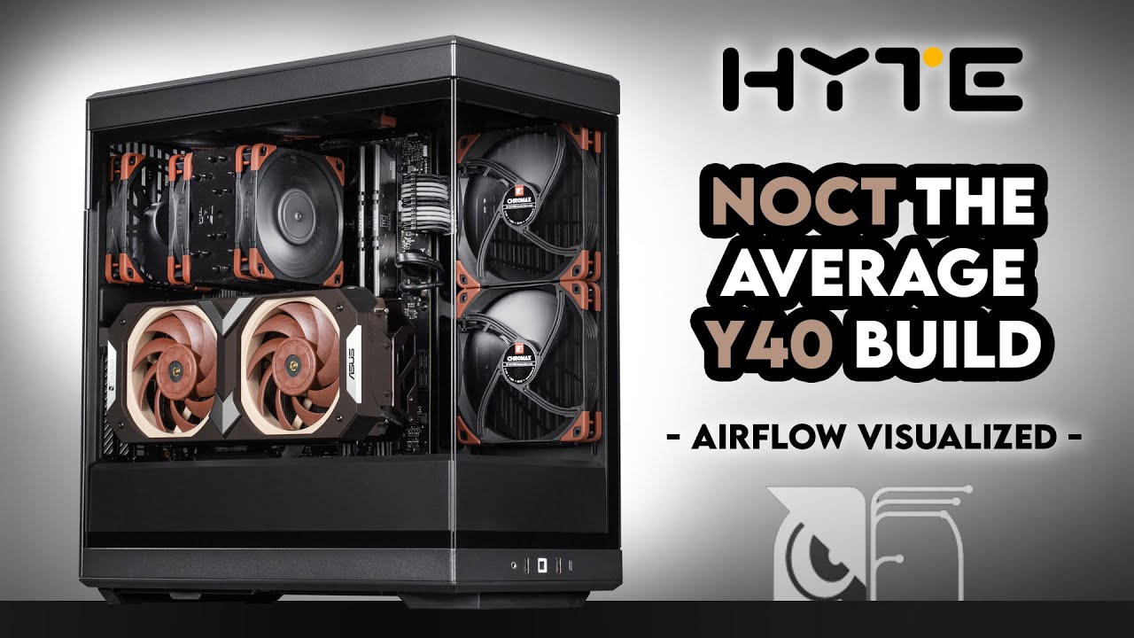 Vỏ case HYTE Y40 Black (ATX/Mid Tower/Màu Đen)