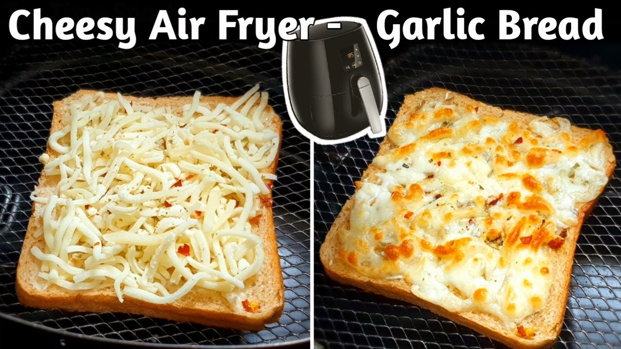 Garlic Bread In Air Fryer | Airfryer Garlic Bread Cheesy & Crisp In 5 Minutes | Air Fryer Recipes