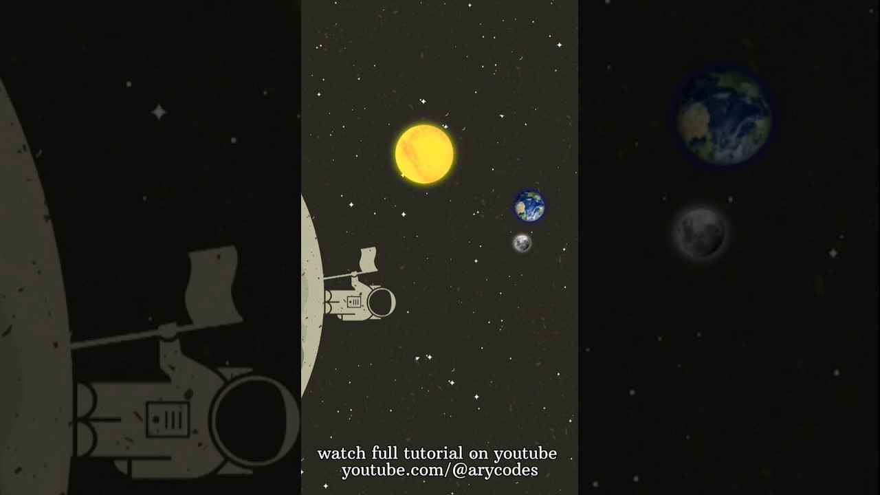 Create Solar system animation using HTML and CSS | @arycodes #coding #programming #webdevelopment