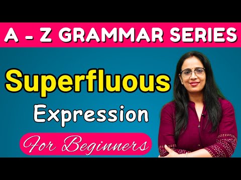 Superfluous Expression || SSC CGL 2023 || Basic English Grammar in Hindi || English With Rani Ma'am