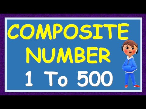 Composite Numbers 1 To 500 | Composite Numerals 1 To 500 | 1 To 500 Composite Numbers | Composite |