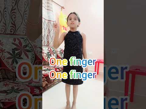 Rhymes for kids, one finger one finger tap tap tap #shortsfeed #kidslearning #nurseryrhymes