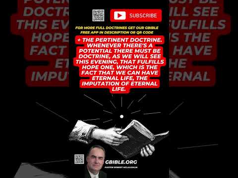 IMPUTATION OF ETERNAL LIFE #shorts BIBLE DOCTRINE