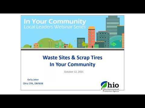 Nuisance Waste Sites, Illegal Dumping, and Scrap Tires in Your Community Webinar