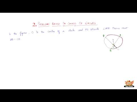 How to solve problems based on chords of circles ?