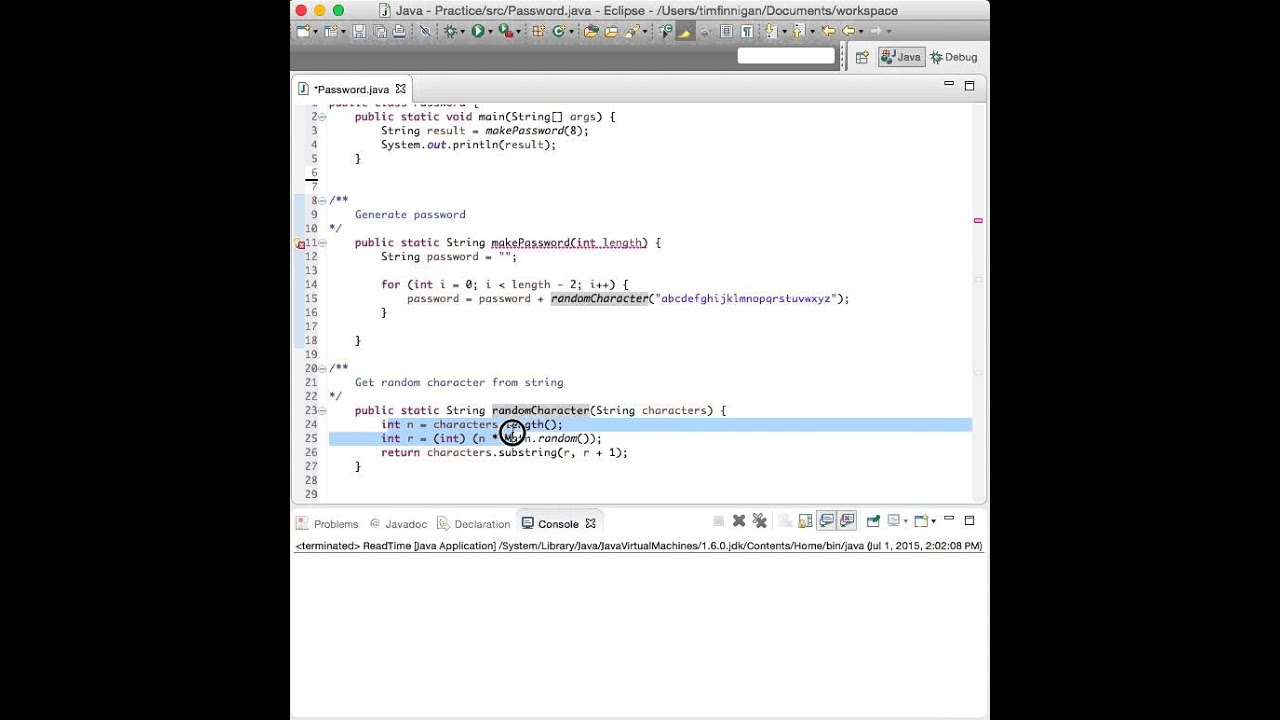 Random Password Generator (Java)