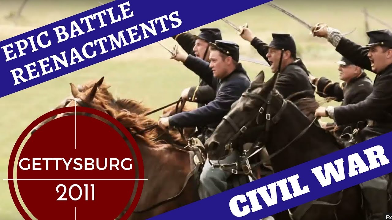 Epic Civil War Reenactment [Cavalry] -- Gettysburg 2011