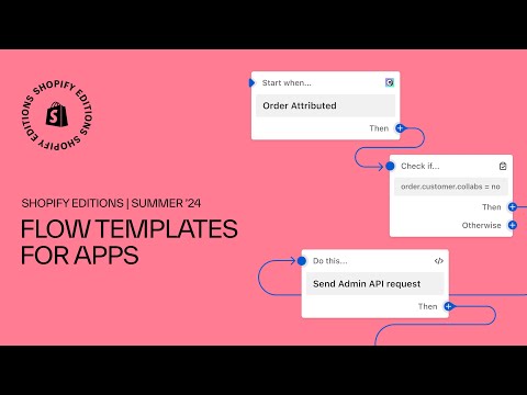 Flow templates for apps | Shopify Editions Summer '24