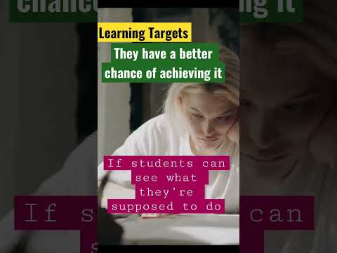 Improve Learning Outcomes with Learning Targets