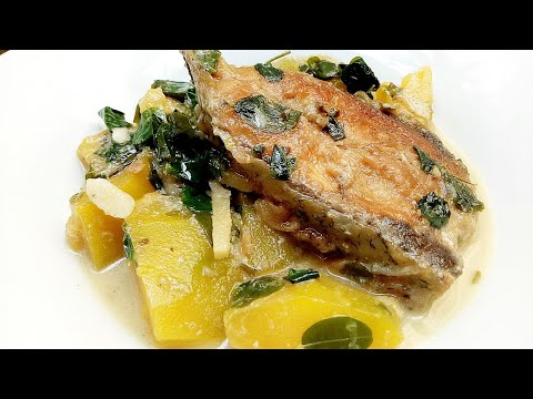 How to Cook Ginataang Mayamaya w/ Malunggay / Snapper Fish w/ Moringa Leaves in Coconut Milk
