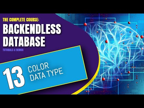 Color Data Type | Backendless Database Training Course (pt. 13)