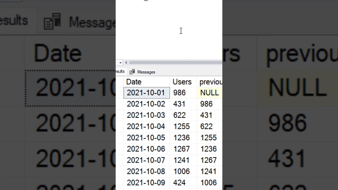 Data Analyst SQL Interview Question | LAG Function | Previous Day Comparison #dataanalysis #sql