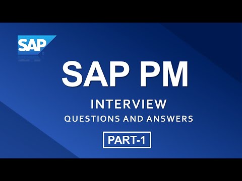 SAP PM Interview Questions and Answers | SAP Plant Maintenance | PM||