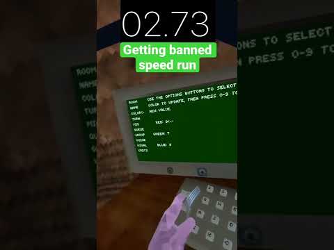 Getting banned speed run in gorilla tag