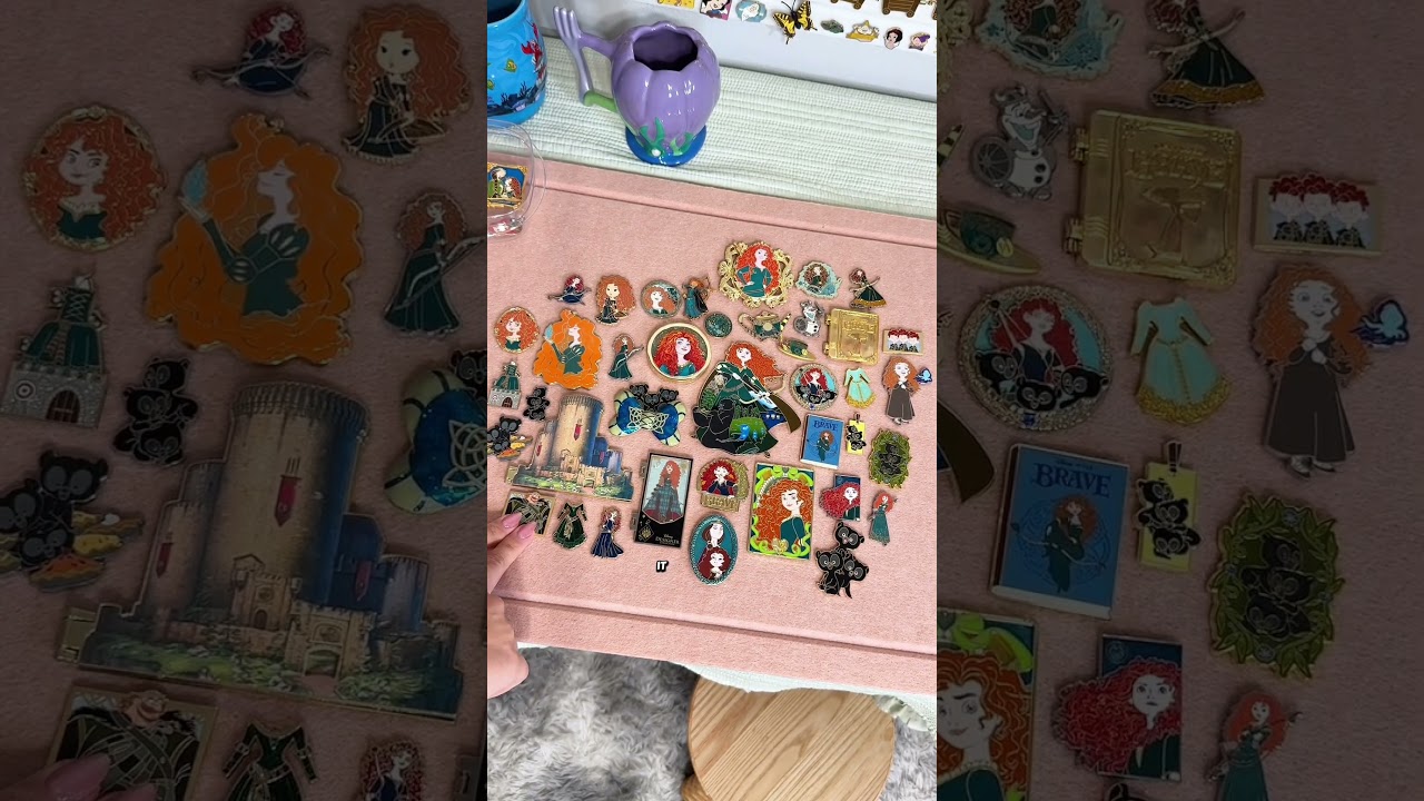 Putting Away My NEW Merida Disney Pins!
