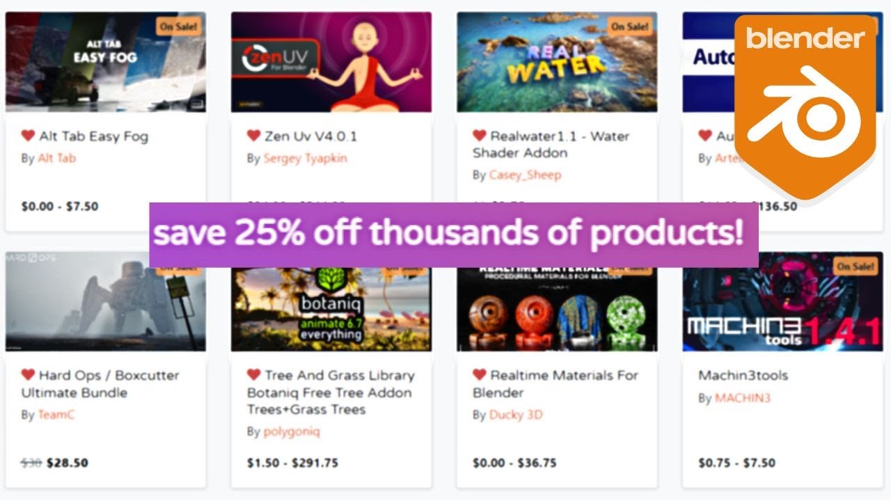 Blender Market May Day Sale 25% OFF Starting Now!