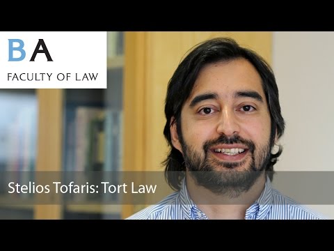 Stelios Tofaris: Tort Law
