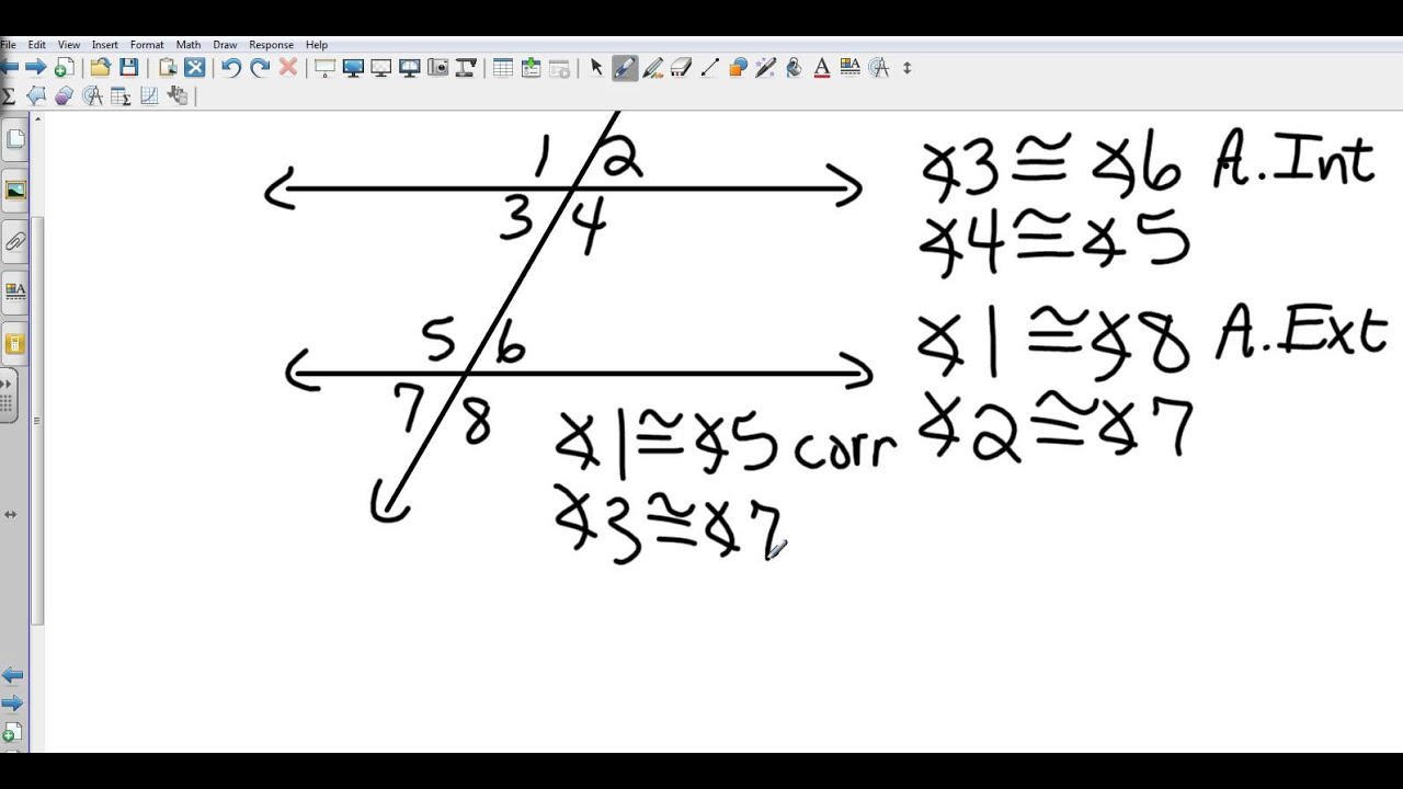 Geometry 3 2 Angles and Parallel Lines