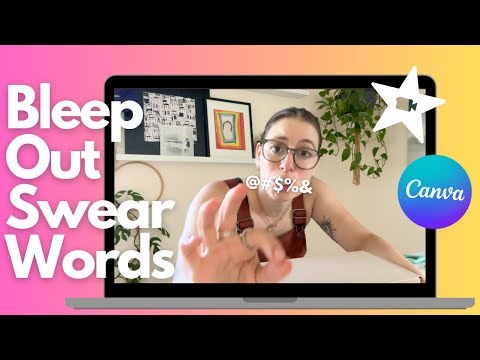 Bleep Out a Swear Word 🤬 | Video Editing | iMovie + Canva | Creator Hub Tutorials