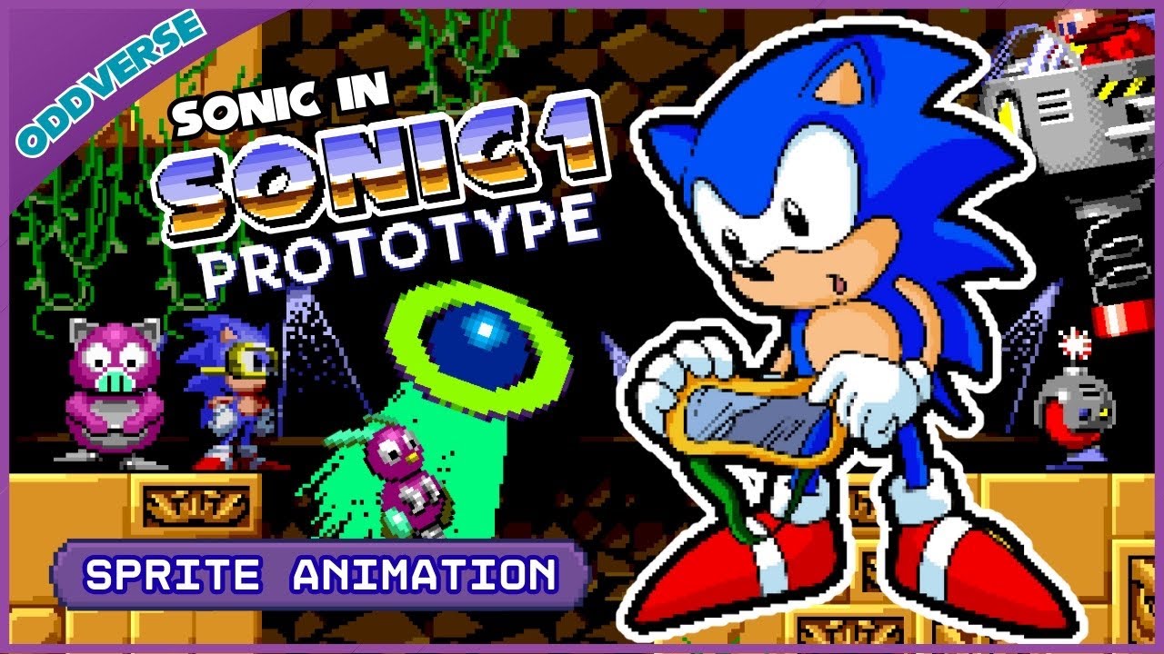 Sonic in … Sonic 1 Prototype - ODDVERSE 16 bit Sprite Animation