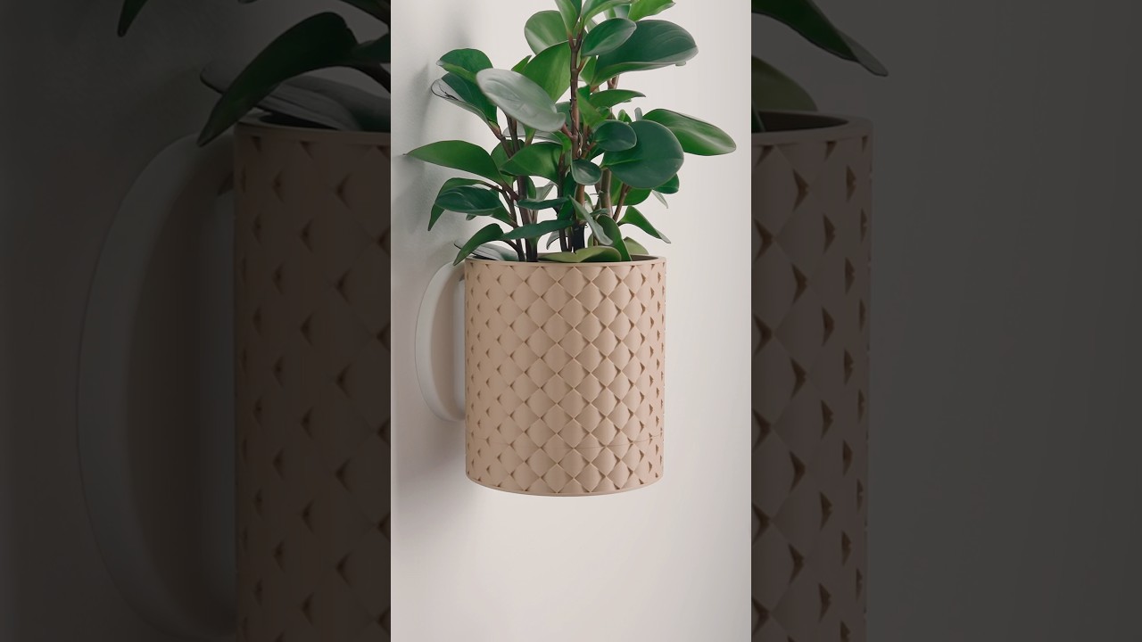 This planter is also a wall sconce