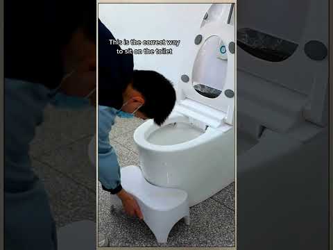 Correct Way To Sit on Toilet Seat 🚽