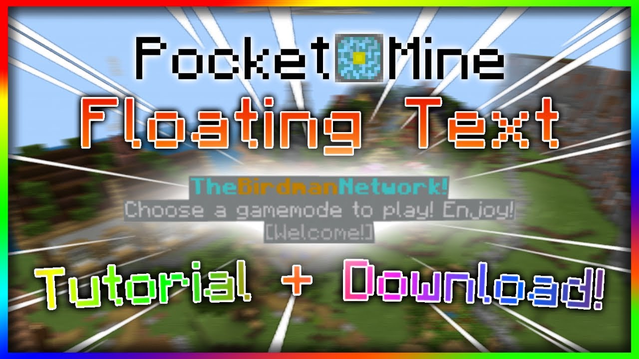 Floating Text PocketMine Plugin | Hologram Plugin PocketMine Tutorial + FREE Download!