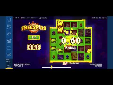 NEW GAME ROBIN HOODS HEROES 20 p stake bonus
