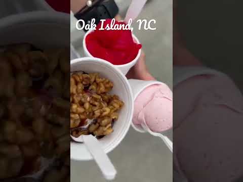 Homemade ice cream on Oak Island, NC! #oakisland #homemadeicecream #visitnc