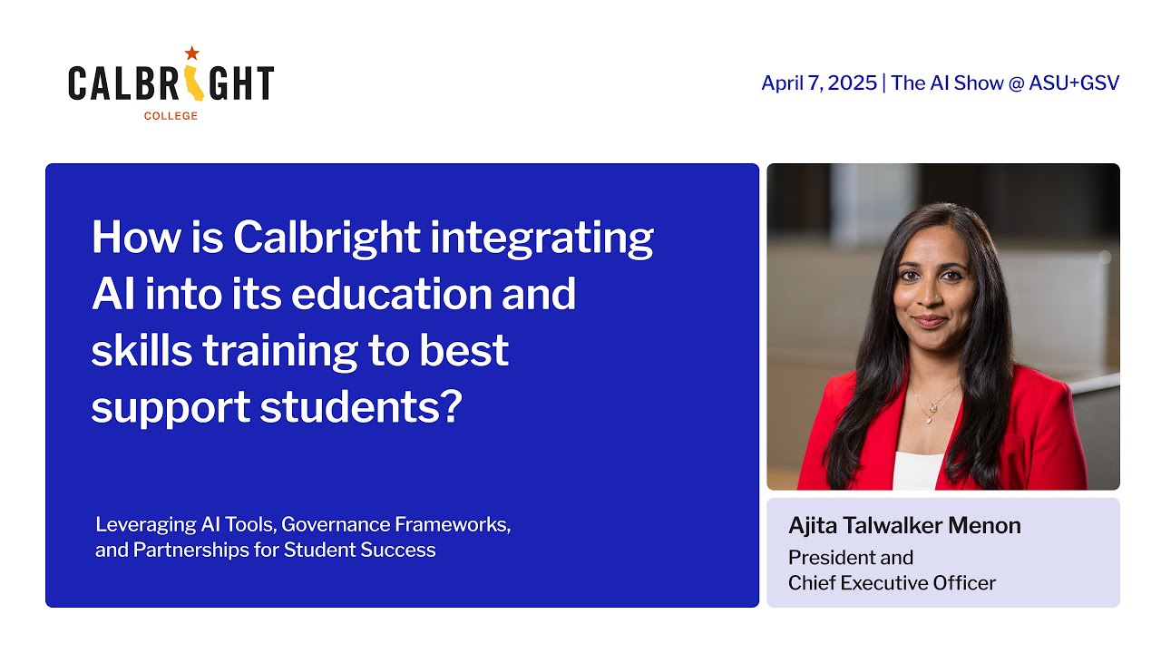 ASU-GSV AI Show 2025: President and CEO Ajita Talwalker Menon