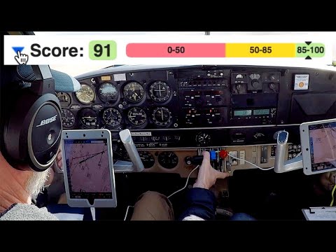 Precisely Scoring an ILS Approach - Hand Flying IFR in Gusty Wind