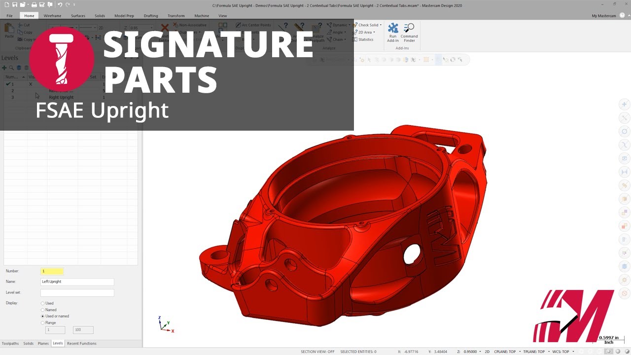 FSAE Upright Series: Contextual Tabs