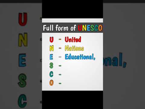 Full form of UNESCO | UNESCO Full form | UNESCO ka matlab kya hota hai #UNESCO #G2K_Fact #shorts