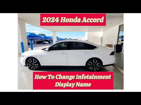 2024 Honda Accord Infotainment System - How To Change Owner Display Name #honda #2024HondaAccord