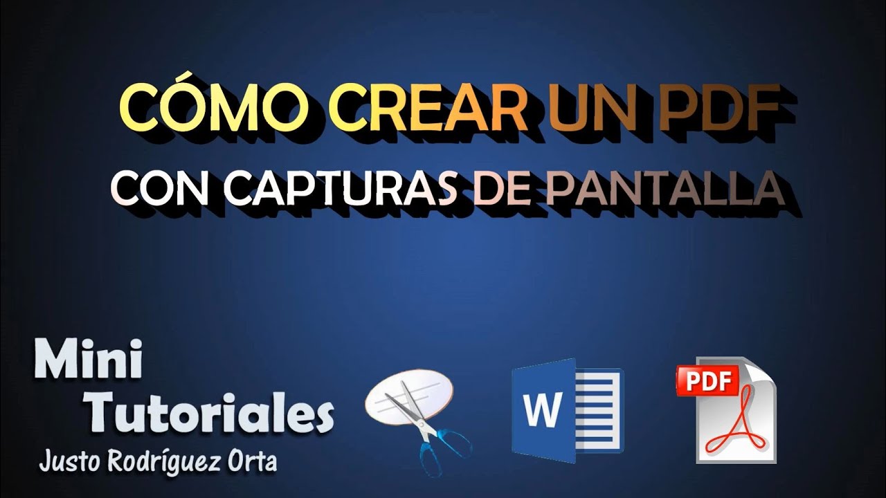 Minitutorial. Cómo crear un pdf con capturas de pantalla