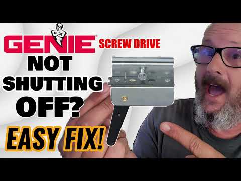 Genie Screw Drive Garage Door Opener Not Shutting Off / GRINDING NOISE
