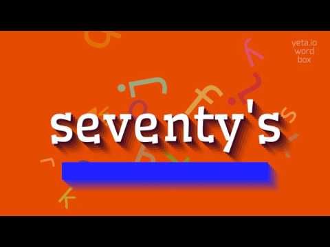 How to say "seventy's"! (High Quality Voices)