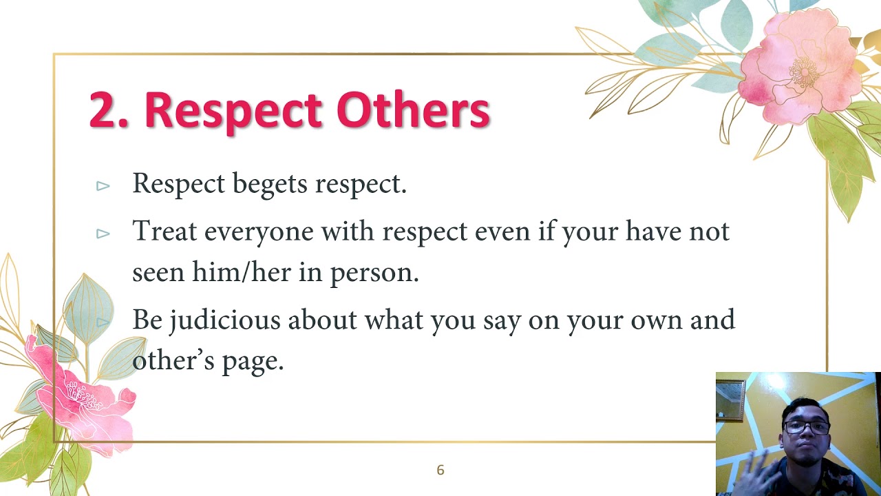 Netizenship And Netiquette In Online Communities - mga paksa